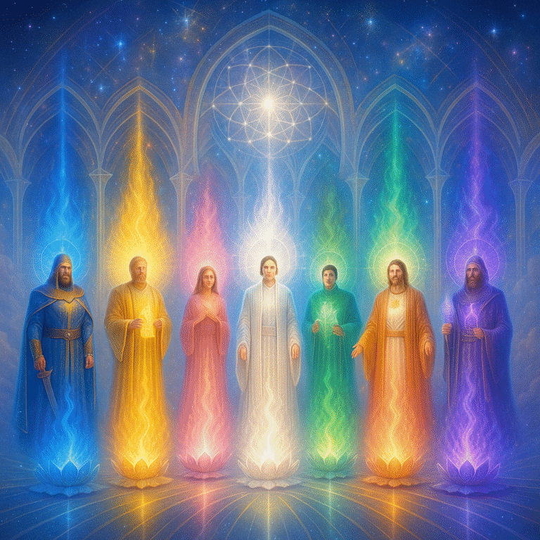 Seven Sacred Flames and the Masters - AWAKEN Center for Human Evolution
